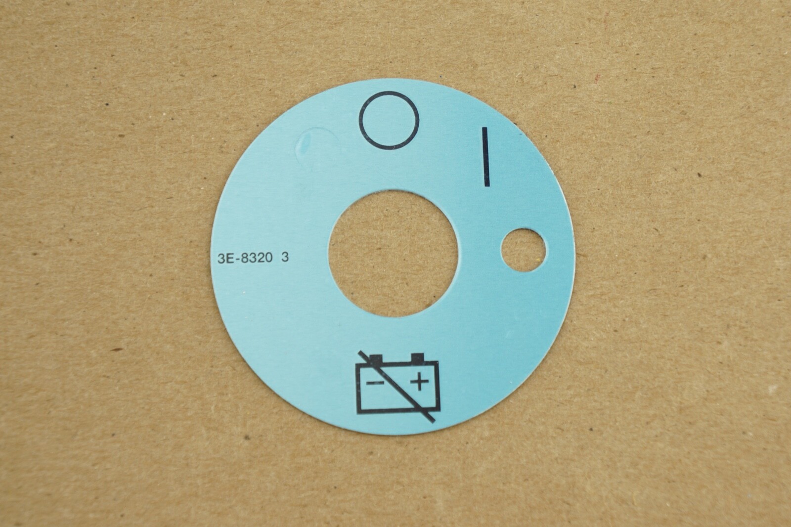 OEM CAT 3e-8320 Battery Disconnect Switch Replacement Instruction Plate ...