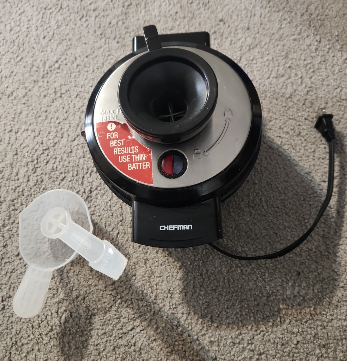 Chefman Pour Volcano Belgian Waffle Maker Digital Display Nonstick Rj04 ...