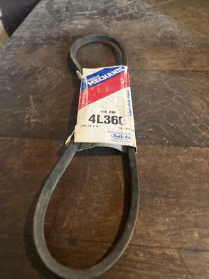 NOS Master Mechanic 115238 4L360 V-Belt 36" x 1/2" | eBay