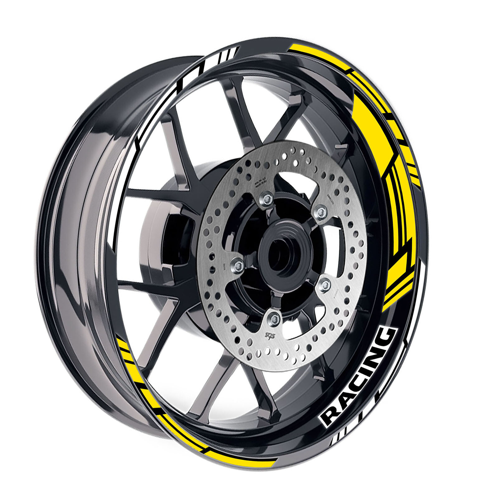 Yellow Vinyls Rim Sticker 17" JAZZ19 For Aprilia RSV4 / RSV4 RR 10-21 ...