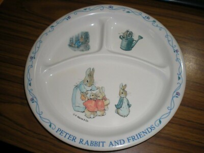 Eden Peter Rabbit and Friends 3-Section Melamine Divided Plate | eBay