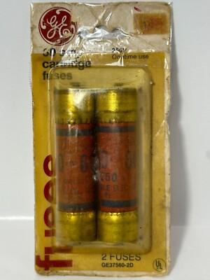 2-Pack GE 60A Cartridge Fuses GE37560-2D | eBay