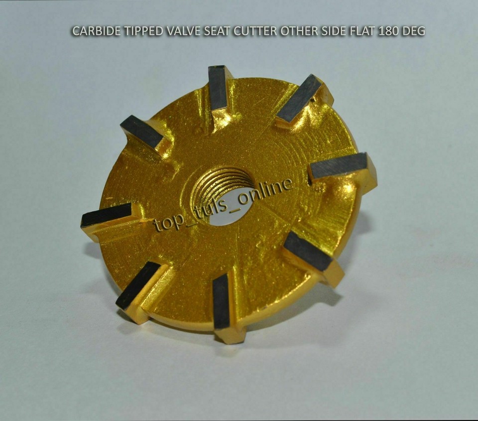 ENGINE VALVE RESTORATION CARBIDE TIPPED SEAT CUTTERS KIT + 8 GUIDE ...