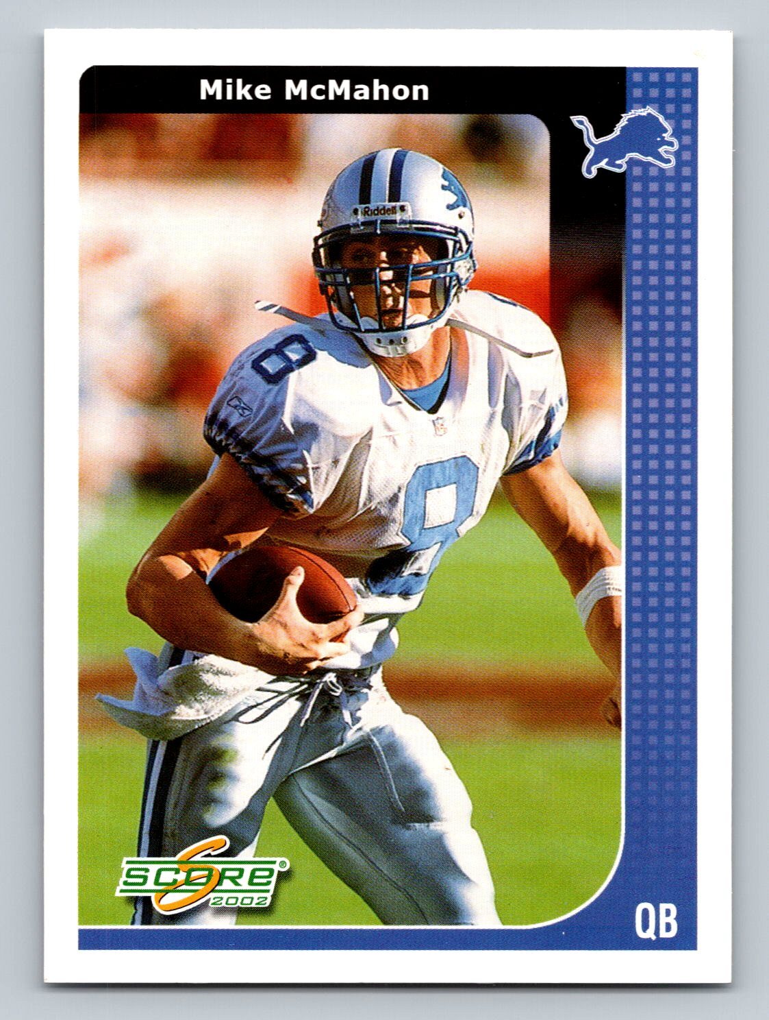 Mike McMahon 2002 Score #86 Detroit Lions Football Card | eBay