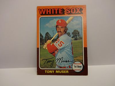 1975 Topps Baseball Tony Muser Chicago White Sox Card #348 | eBay