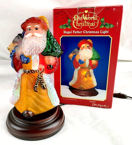 OLD WORLD Christmas Merck 2002 Regal Father Christmas Light / Santa ...