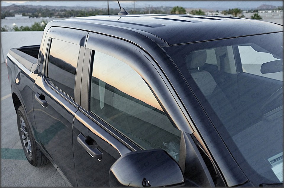 for 2022 → 2025 Ford Maverick / WINDOW VISORS DEFLECTOR VENT SHADE RAIN ...
