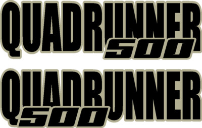 QuadRunner 500 Gas Tank Graphics fits Suzuki Quad Runner Decal Sticker ...