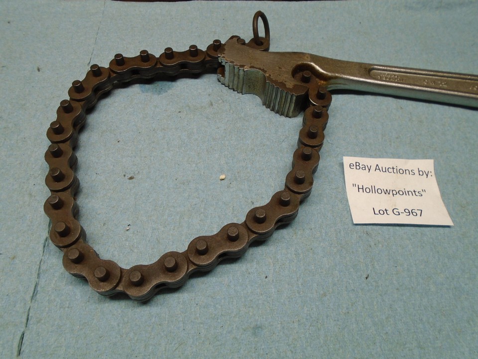 Diamond Diamalloy USA CW12 Adjustable Chain Wrench 4" Capacity 12" Long ...