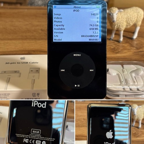 Apple Ipod Classic 5.5th Gen MA448 ENHANCED 80Gb NEW EXTERIOR+BATTERY ...