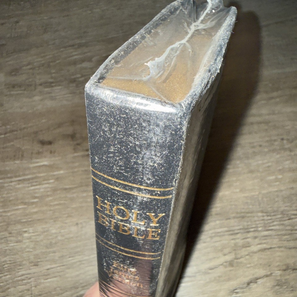 NEW Holy Bible King James KJV Dictionary Study Helps 1989 World Black ...