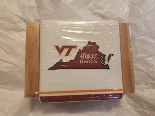 Virginia Tech Hokie Nation Ceramic Coaster Set *new* | eBay