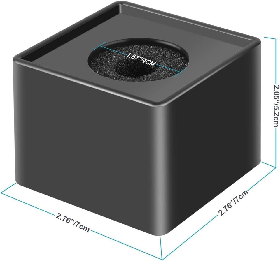 2 Pack Square Mic Flags Cube Shaped Microphone Logo Display Black and ...