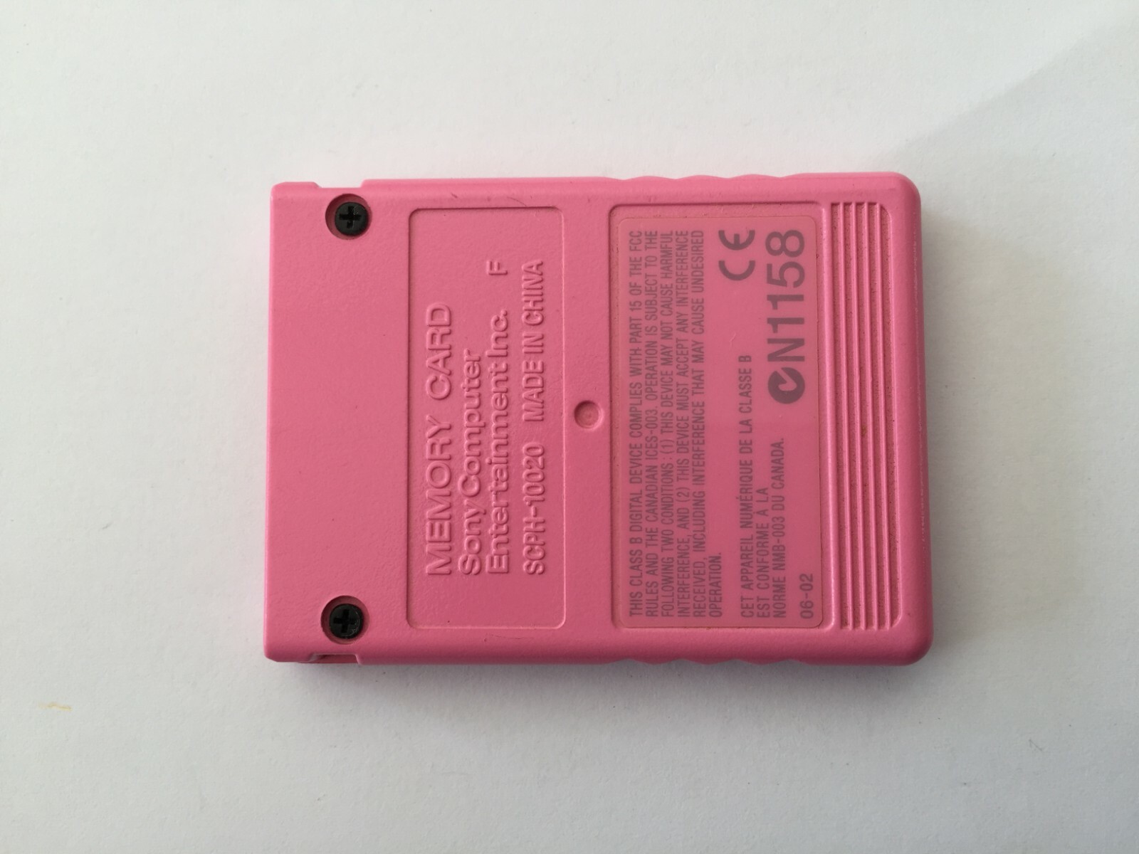 carte mémoire SCPH-10020 rose pink pièce détachée console playstation 2 ...