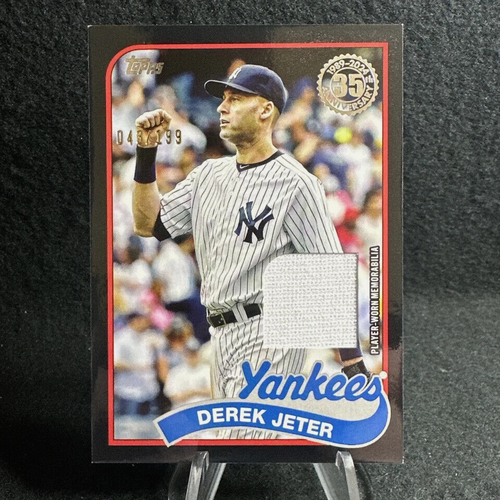 Derek Jeter 2024 Topps 1989 Game-Worn Jersey Relic Black #'ed 43/199 | eBay