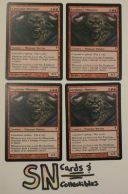 4x Karplusan Minotaur (Coldsnap)! SP/NM - Free Shipping! | eBay