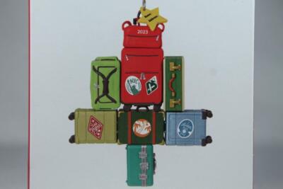 Hallmark 'Travel All The Way' 2023 Luggage Ornament New In Box | eBay
