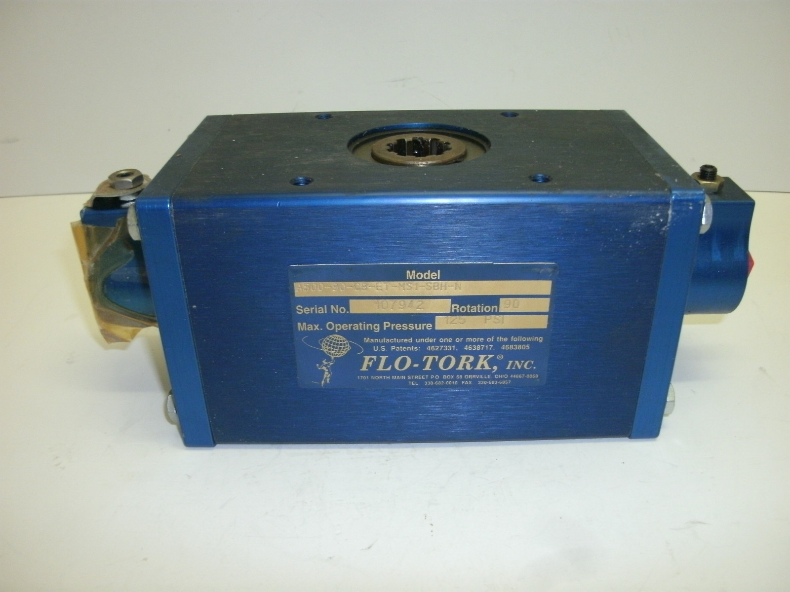 FLO TORK A500-90-CB-ET-MS1-SBH-N ROTARY ACTUATOR for sale online | eBay