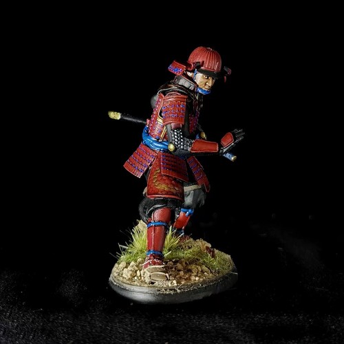 1/32 Painted Scene Miniature Japan Double Swords Samurai Resin Figure ...