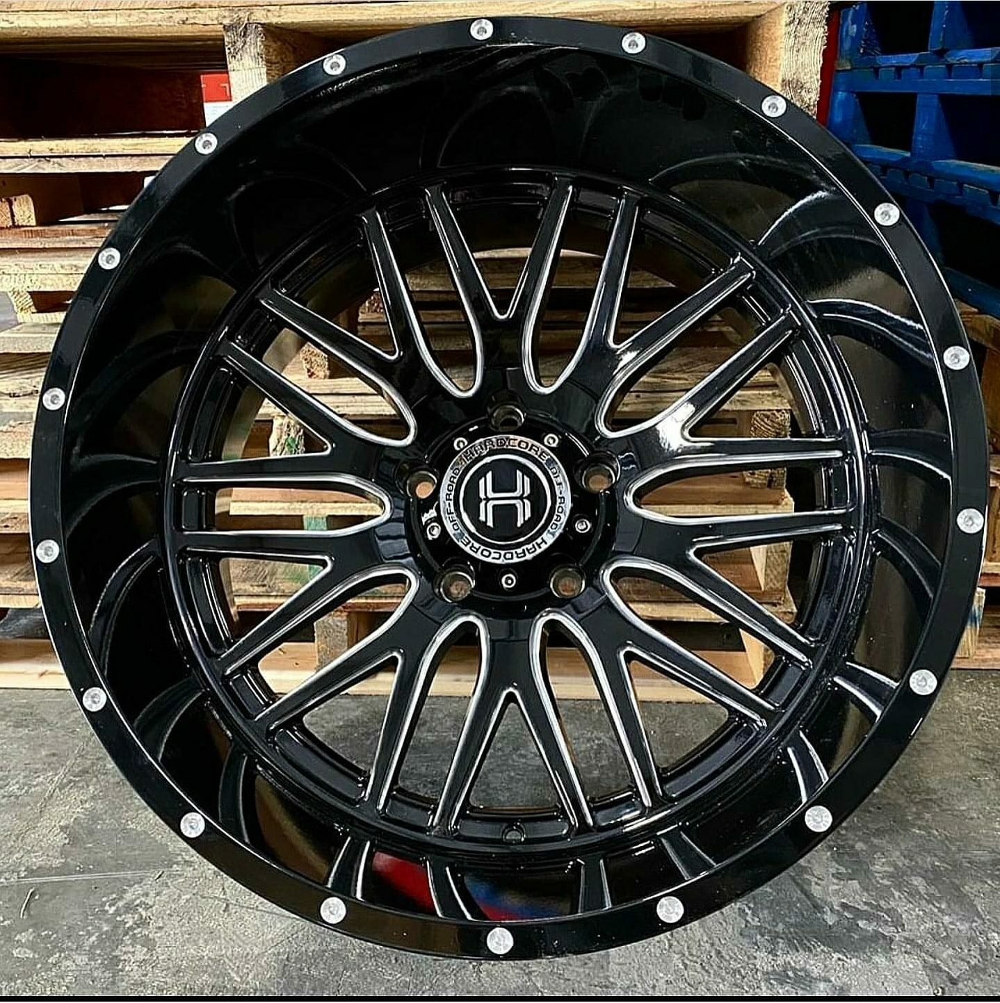 26x14 Black Milled Hardcore HC19 Vidar 8x165.1 8x6.5 OffRoad Rims ...