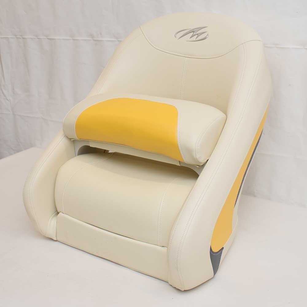 Monterey Boat Bucket Bolster Seat Off White Yellow Pewter Bucket Seats ...