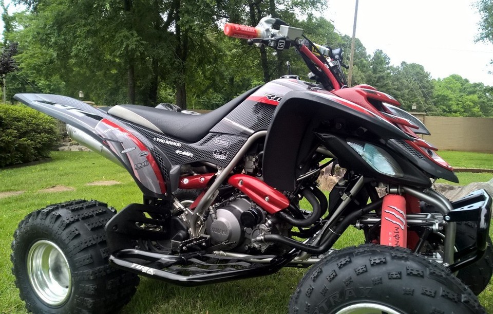 Yamaha Raptor 660 graphics 660R custom wrap sticker kit #5600 Red | eBay