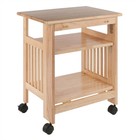 Winsome Mission Portable Foldable Solid Wood Printer Stand in Natural ...