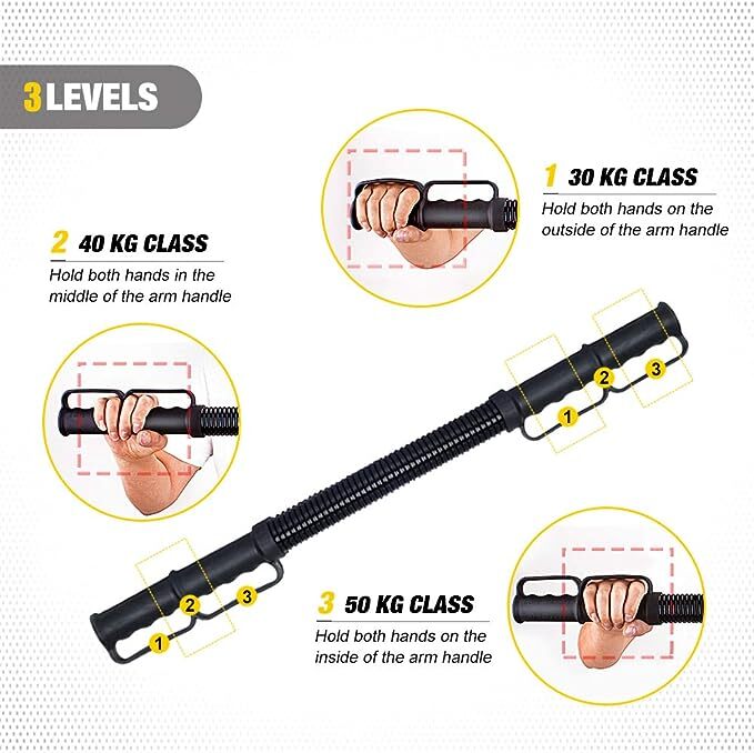 Flexible Power Twister KG Stretch Spring Bendy Bar Gym Exercise 30 40 ...