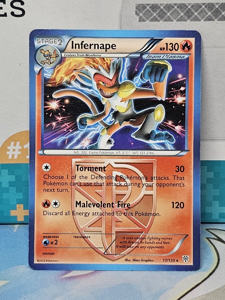 Infernape Card Plasma Storm Infernape Holo 17 2013 Plasma Storm