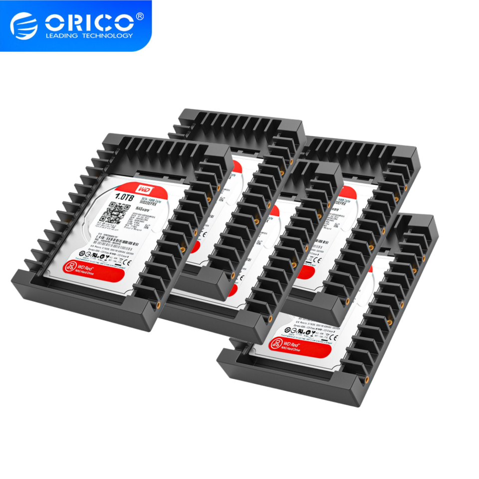 ORICO 1-5PACK SSD SATA Mounting Bracket 2.5 to 3.5 Hard Drive Adapter ...