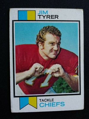 1973 Topps Football Card # 233 Jim Tyrer - Kansas City Chiefs | eBay