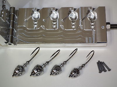 Freshwater Bullhead Weedless jig mold 1.25 - 2oz CNC Aluminum | eBay