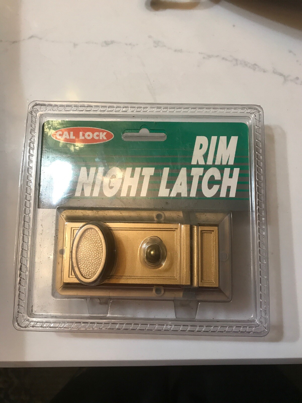 NOS! CAL LOCK SINGLE CYLINDER DEADBOLT NIGHT LATCH, SATIN BRONZE FINISH ...