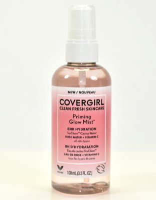 Covergirl Clean Fresh Skincare Priming Glow Mist Rose Water+Vit C 8 ...