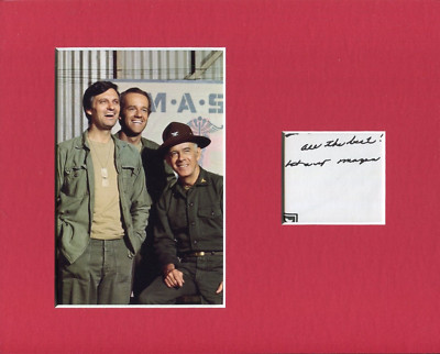 Harry Morgan MASH Colonel Potter Signed Autograph Photo Display With ...