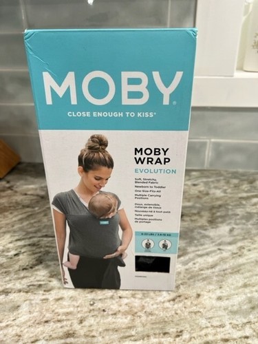 Moby Wrap Evolution One Size Fits All Gray Soft And Stretchy | eBay