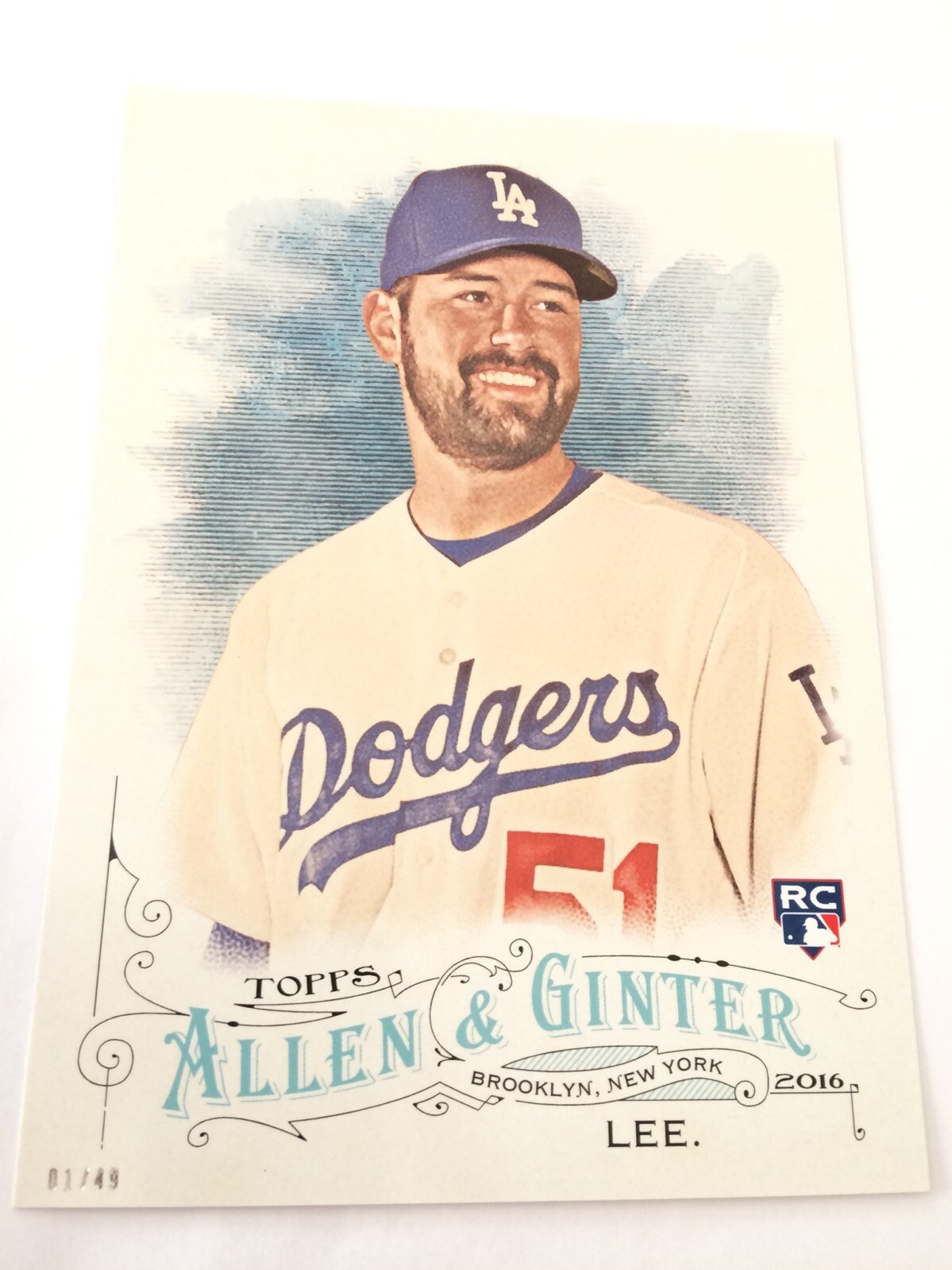 2016 Topps Allen & Ginter Jumbo 5x7 Zach Lee Dodgers RC 163 #’d 09/49 ...