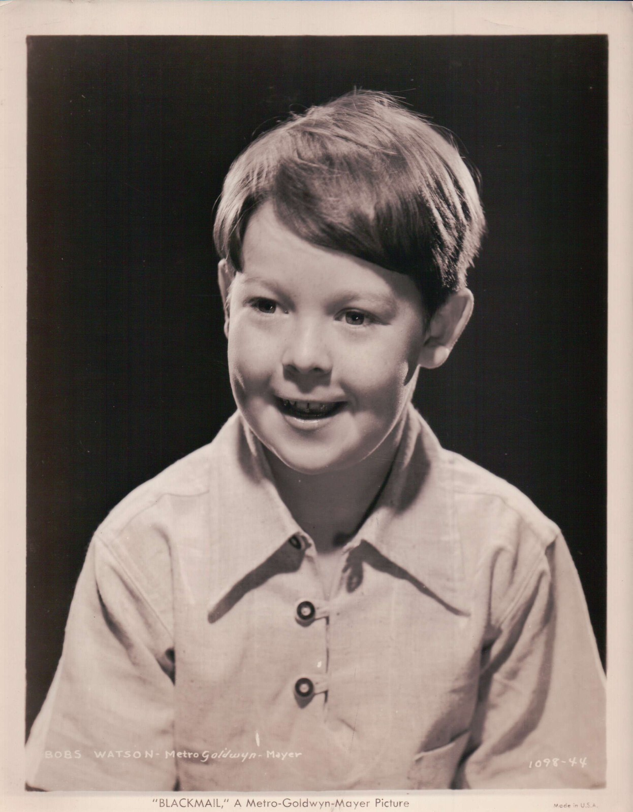 Vintage 8x10 Photo Actor Bobs Watson | eBay