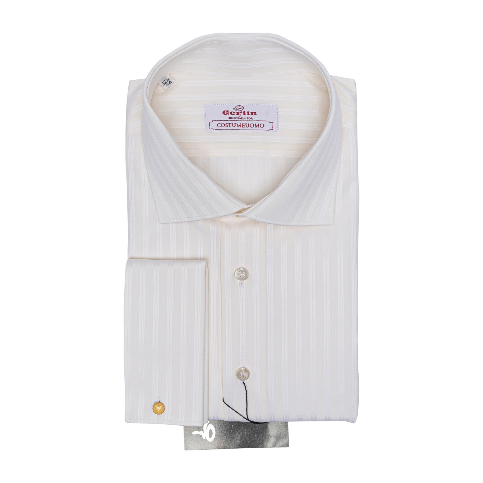 690$ LUXURY GERLIN Shirt Light Yellow ALUMO Cotton Jacquard 2D BIJAN | eBay