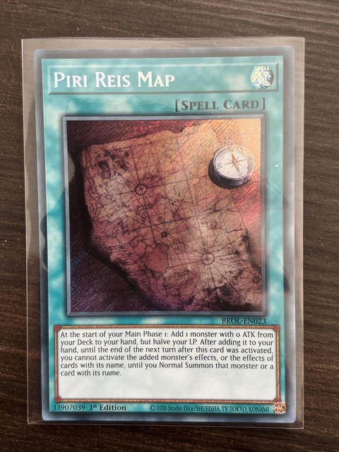 Yu-Gi-Oh! TCG Piri Reis Map Brothers of Legend BROL-EN023 1st Edition ...