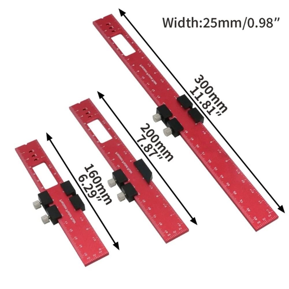 Sliding Positioning Ruler Adjustable Angle Ruler Measure Tools ...