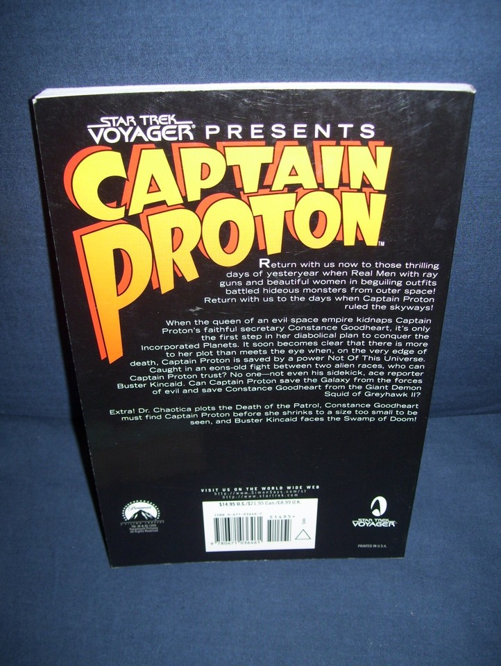 Star Trek Voyager Presents Captain Proton Used Softcover 1999 Pocket ...