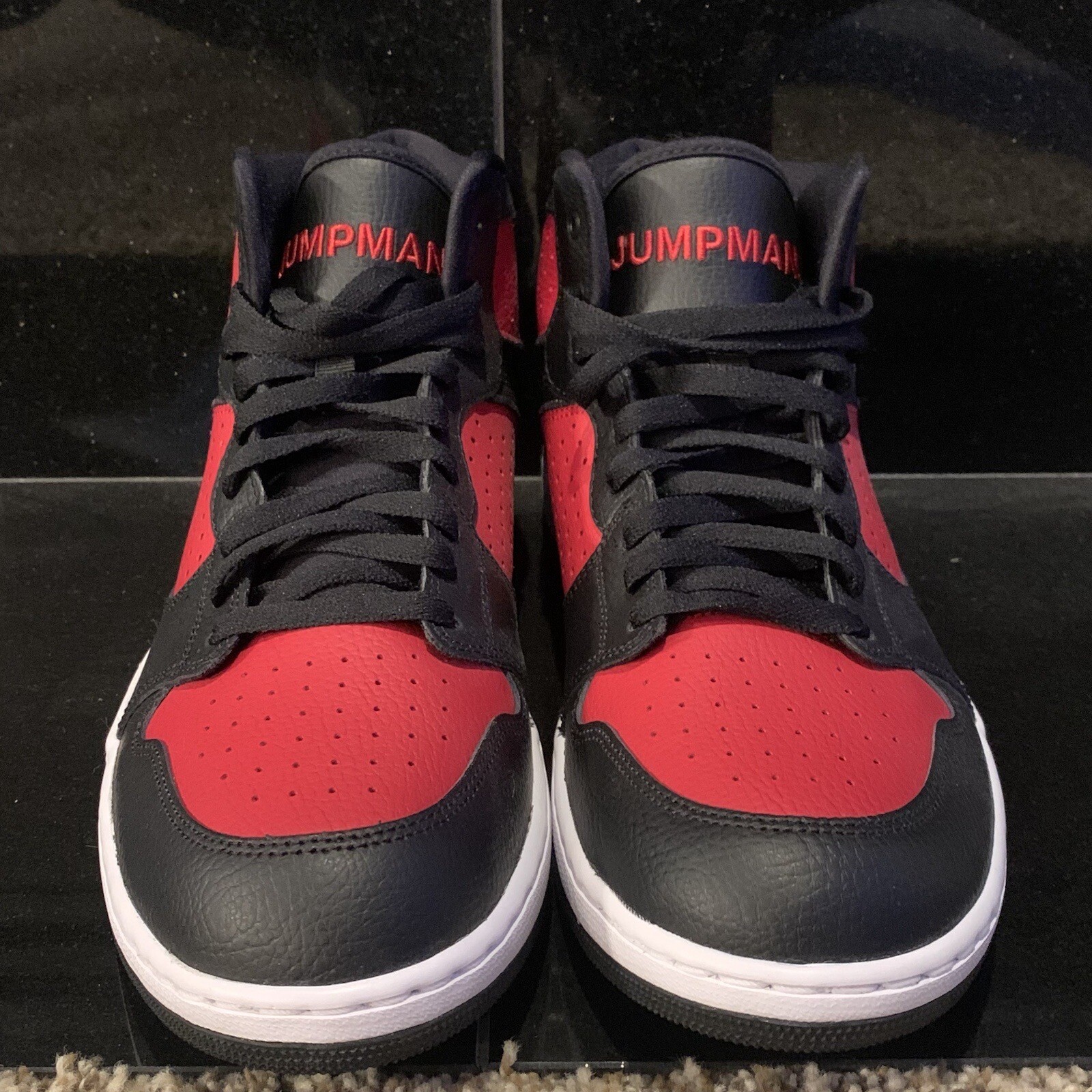New Nike Air Jordan Access Bred Men's Basketball Shoes Size 12 Black ...