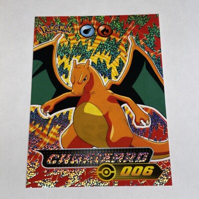 Charizard 6 Gold Foil Holo 2024 Blue Pokedex Sticker Volume 3 Flash ...