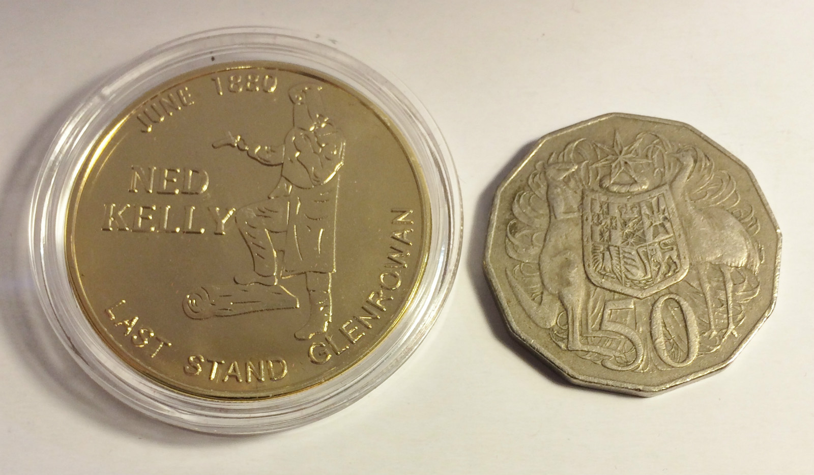"NED KELLY" Last Stand 1oz Coin With Display Box Finished in 999 24k ...