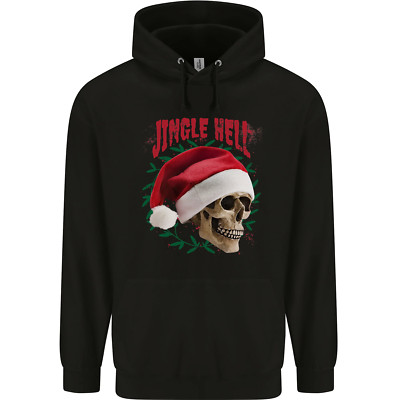 Jingle Hell Drôle Noël Crâne Noël Enfants Capuche | eBay