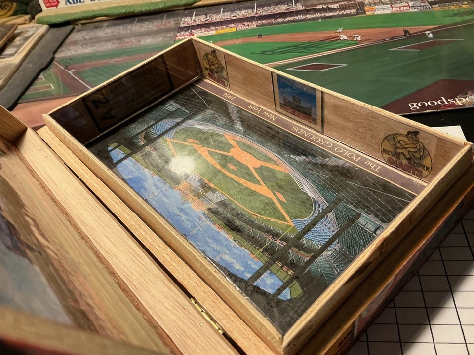 Vintage Polo Grounds Cigar Box baseball stadium! APBA/Strat-O-Matic ...