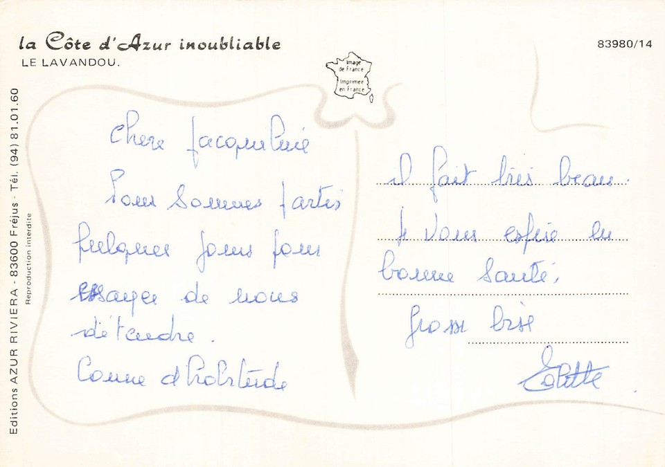 83 LE LAVANDOU LA COTE D AZUR | eBay