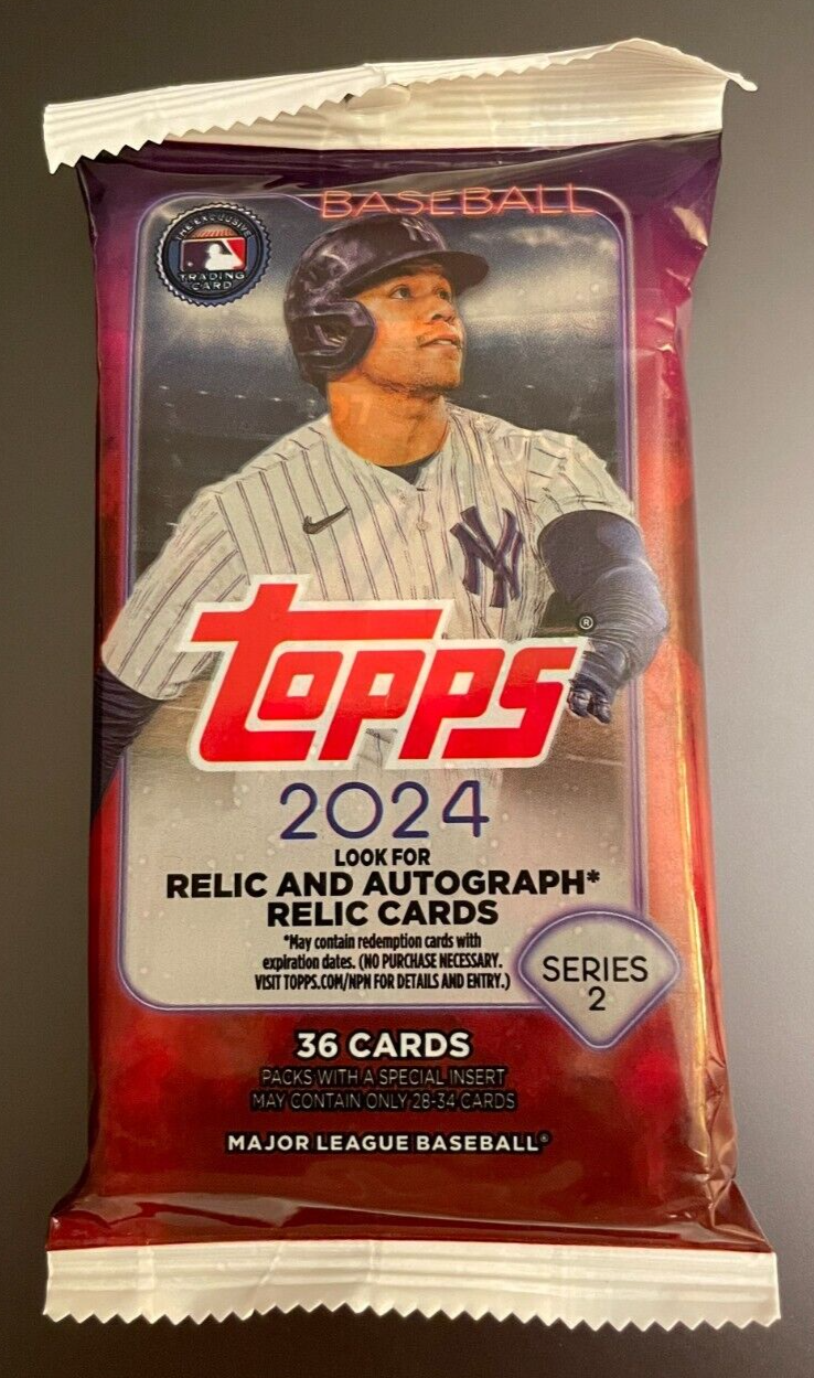 2024 TOPPS SERIES 2 MLB Pink or Blue Parallel #/50 FAT HOT PACK ...