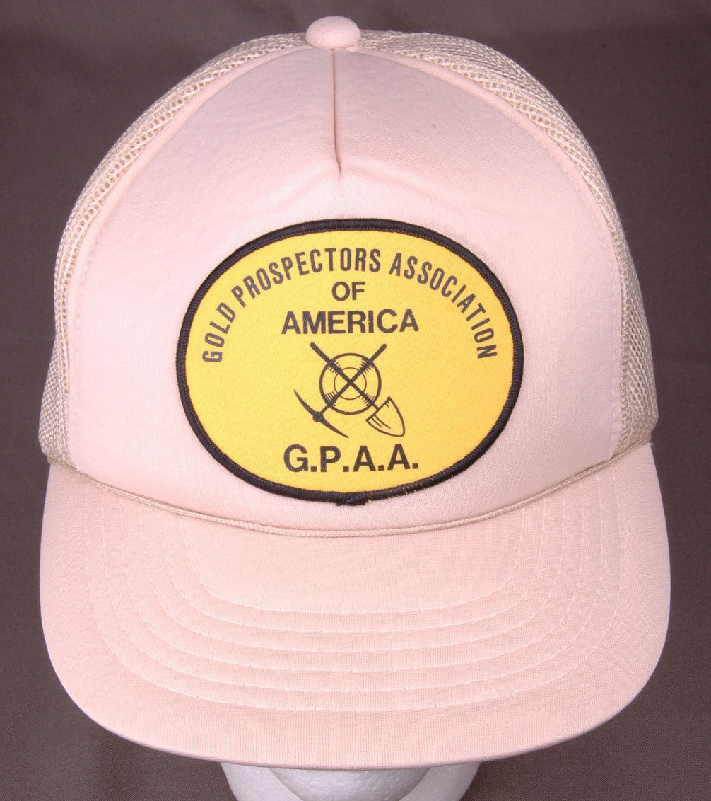 Gold Prospectors Association of America GPPA Hat-Snapback-Tan-Mesh ...